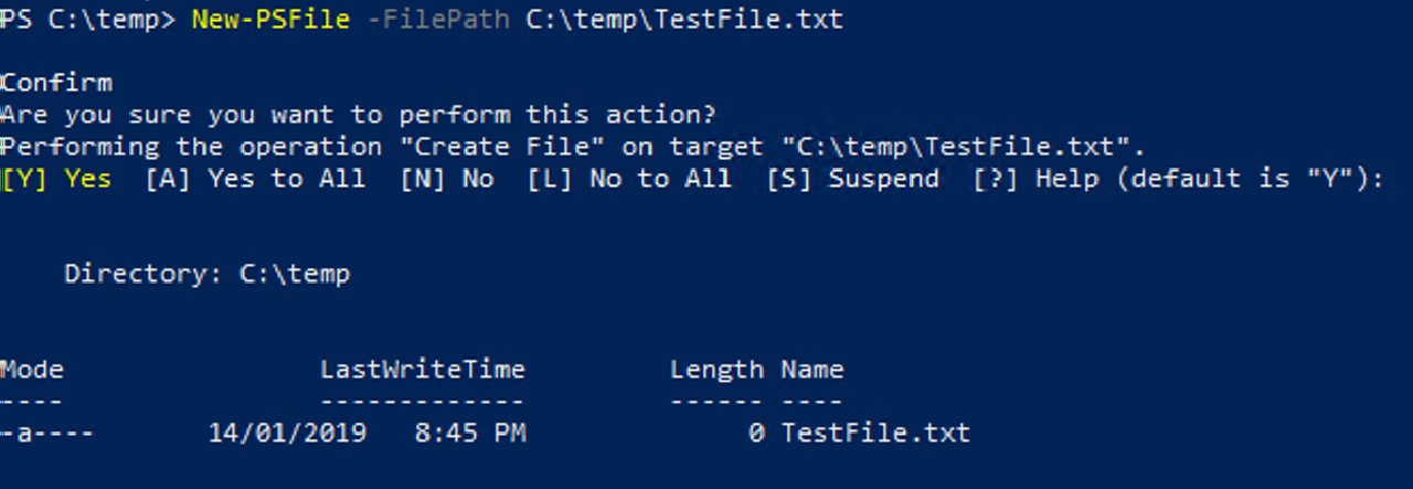 Adding WhatIf and Confirm Parameters to your Powershell · Ben Thomas' Blog